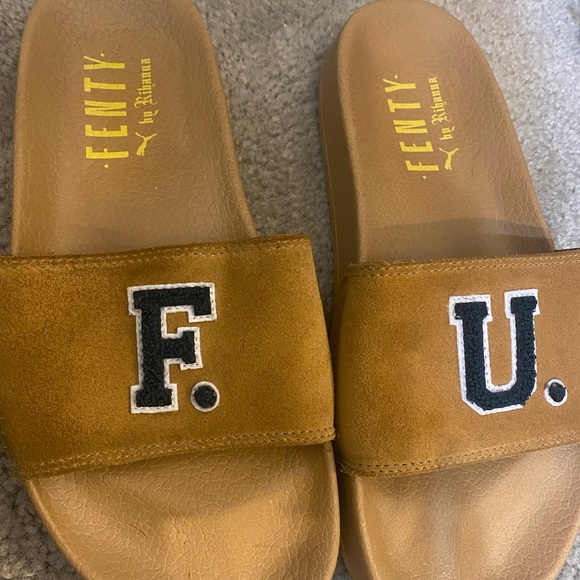 Savage X Fenty | Shoes | Copy Fenty Slides By Rihanna Tan | Poshmark